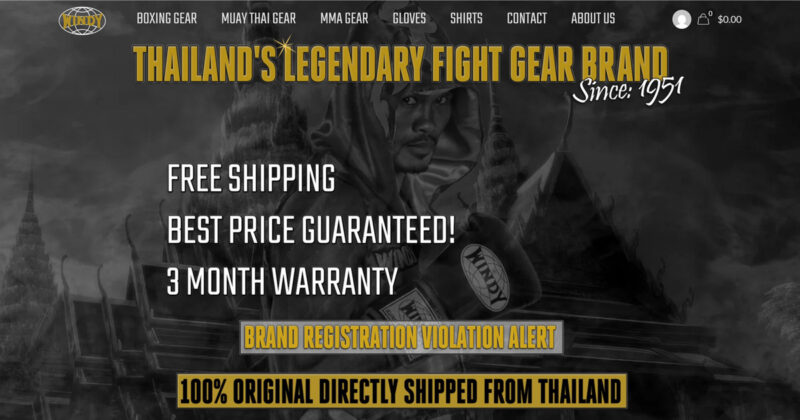 About Original Windy Fight Gear | Made in Thailand Since 1951